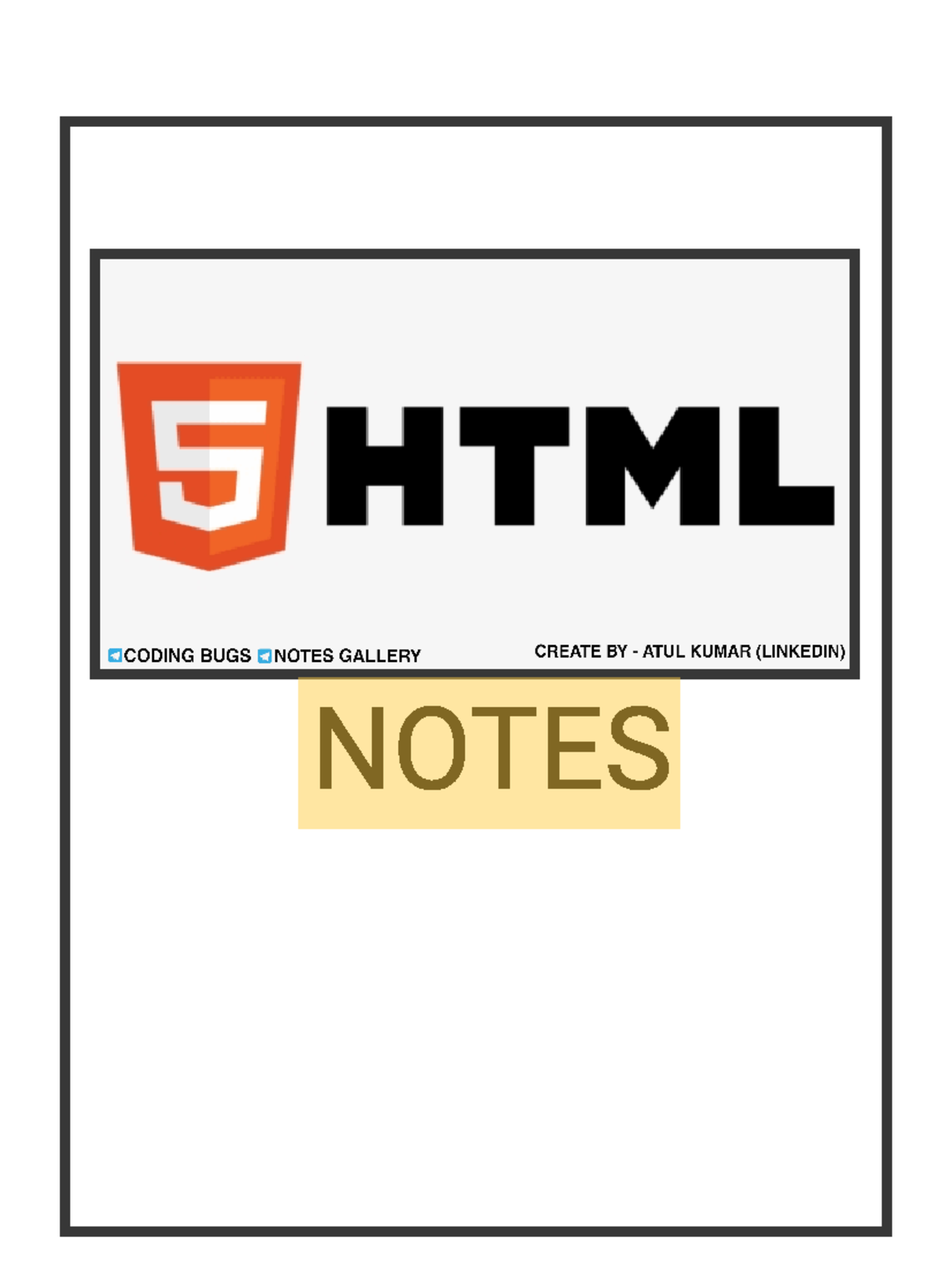 Html Notes Html Notes Html Document Structure Html Document 8016