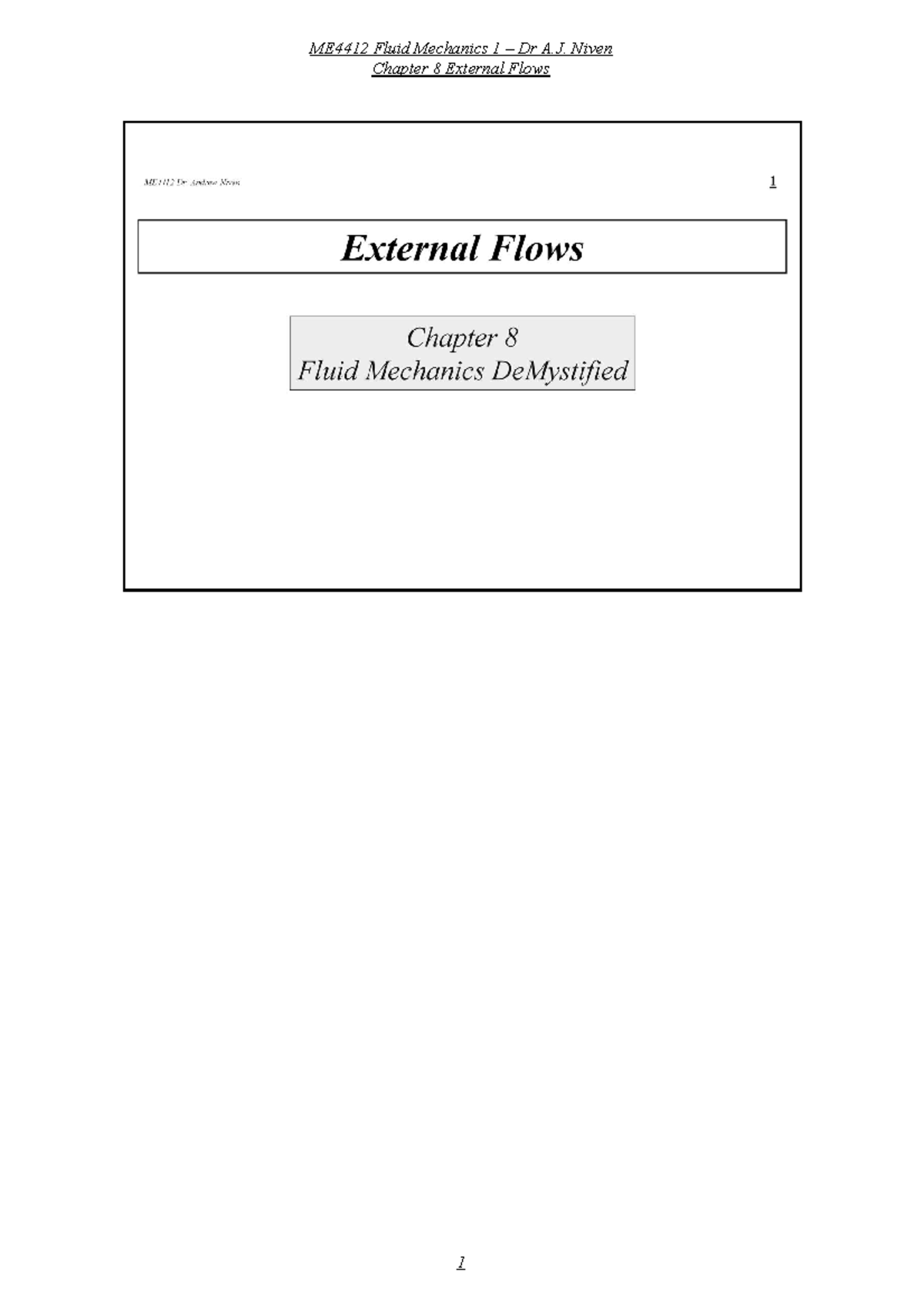 08+ME4412+External+Flows+13-14 - Chapter 8 External Flows Chapter 8 ...