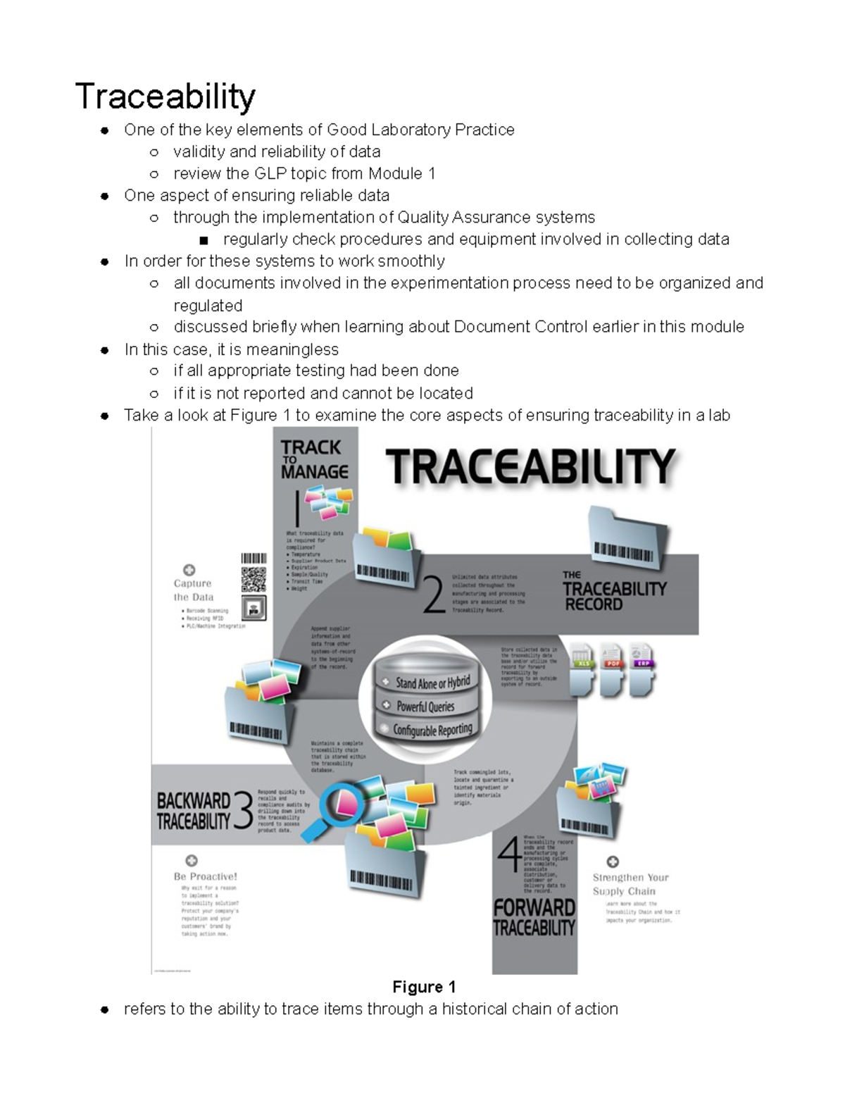 Documentation and Record Keeping Pt. 2.1 - Traceability One of the key ...