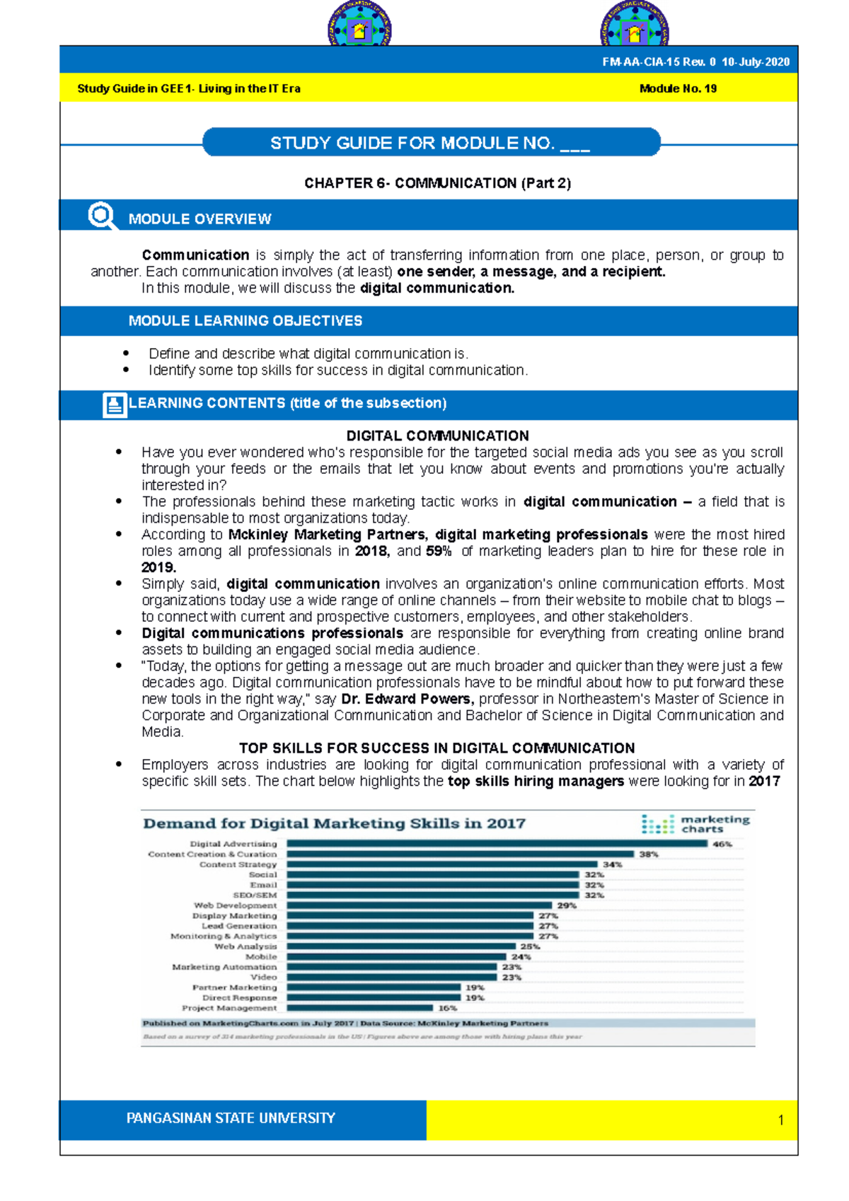 Chapter 6 Part 2 Defining Digital Communications - Living in the IT Era ...