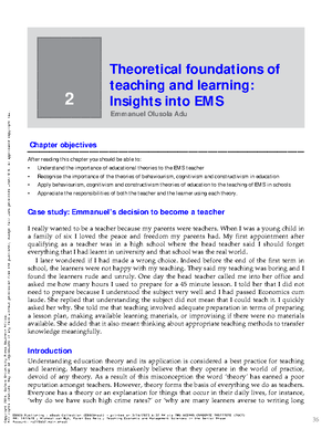 Micheal Van Wyk Ka 2016 Chapter 1Understanding Teaching Economic And Ma ...