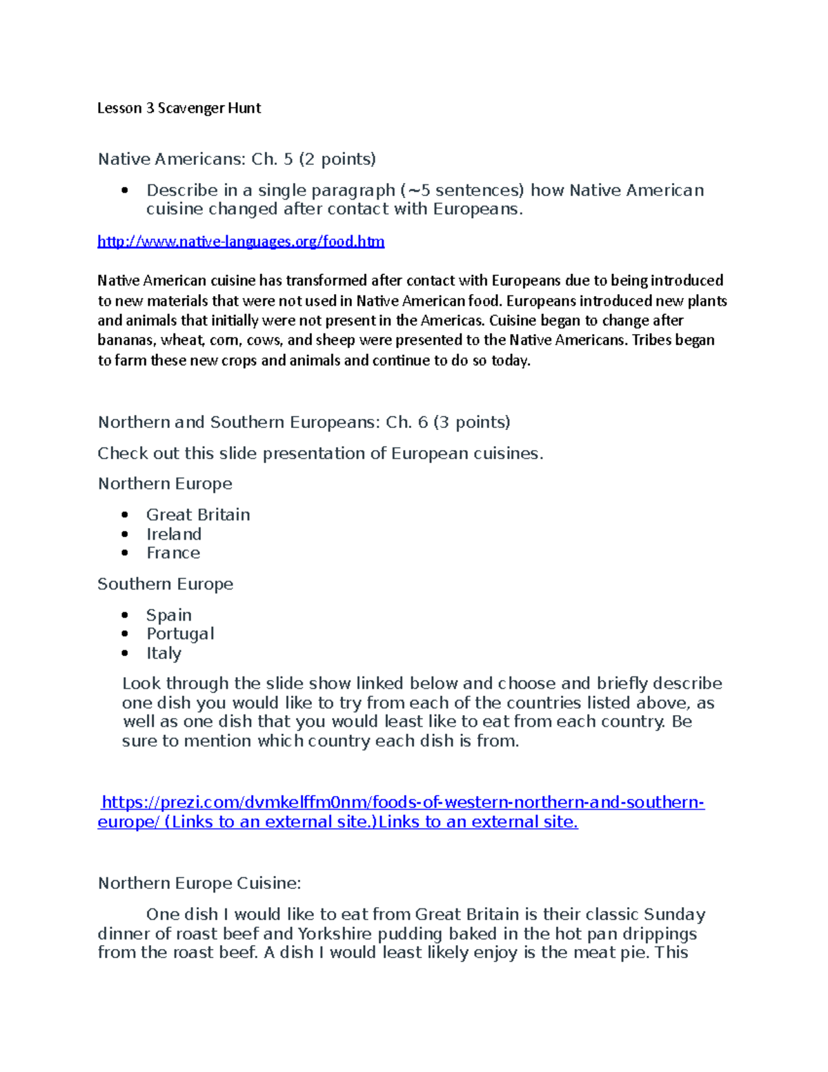 Lesson 3 Scavenger Hunt-non WI - Lesson 3 Scavenger Hunt Native ...