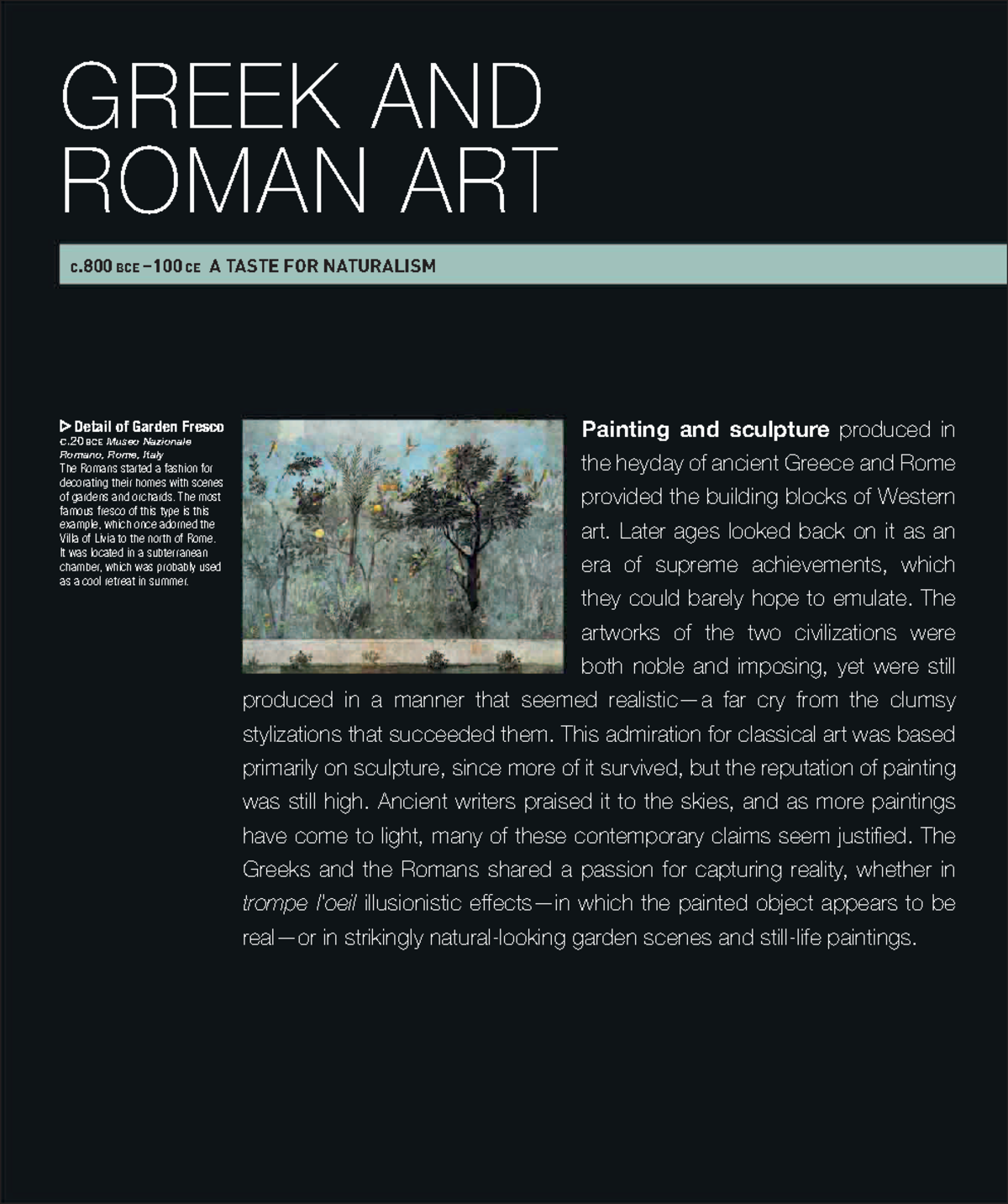 Greek and Roman Art - Probably one of the topics in art appreciation ...