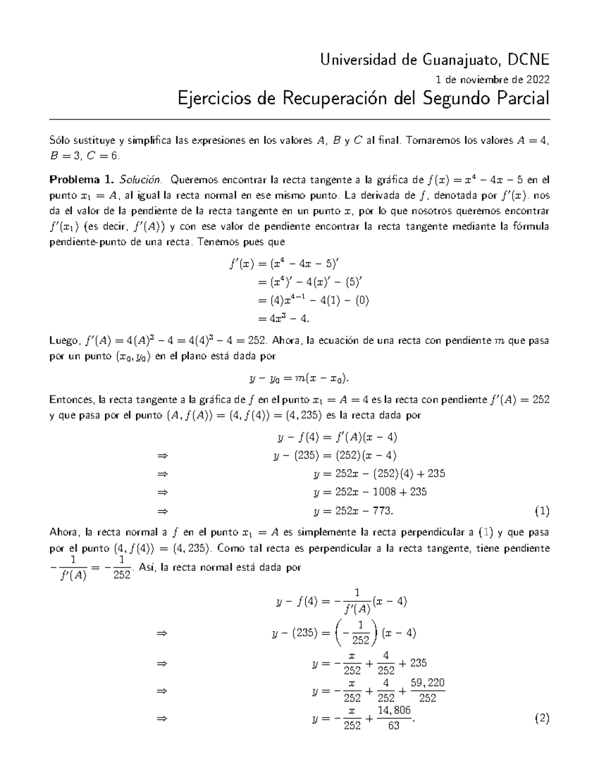 C lculo III Tareas - Universidad de Guanajuato, DCNE 1 de noviembre de 2022 Ejercicios de ...