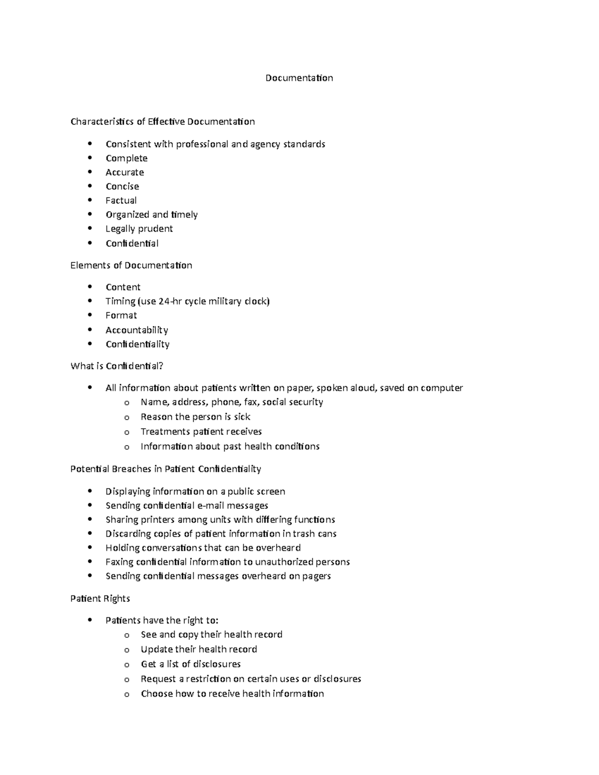 Documentation - Documentation Characteristics of Effective ...