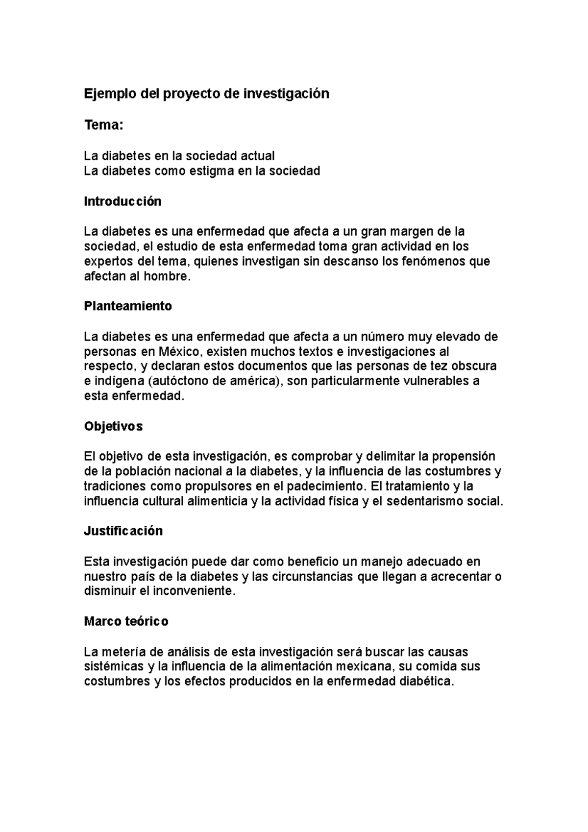 Ejemplo de proyecto de investigación 7 - 8 - Ejemplo del proyecto de ...