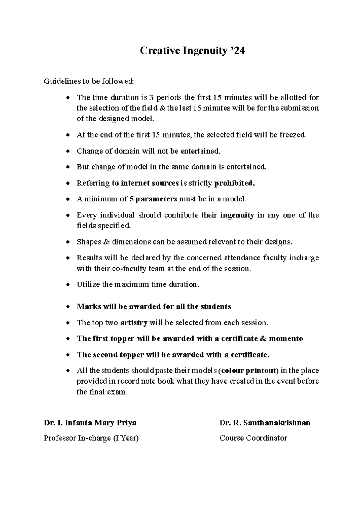 Guidelines - Creative Ingenuity '24 - Creative Ingenuity ’ Guidelines ...