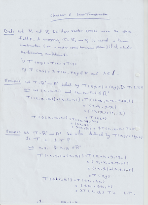 LACH4 - Linear algebra - chapter4 vector space Defi let be a set of objects in which two ...