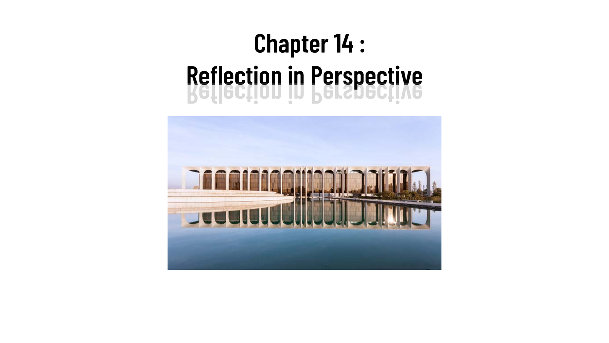 Chapter-14 - phối cảnh - Chapter 14 : Reflection in ...