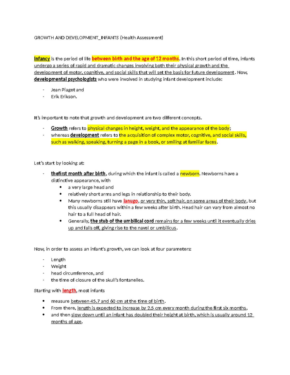 1 Growth-AND- Development Infants - GROWTH AND DEVELOPMENT_INFANTS ...