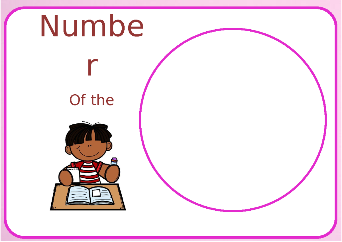 The numbers. Los números - Ingles Instrumental - Numbe r Of the Show it ...