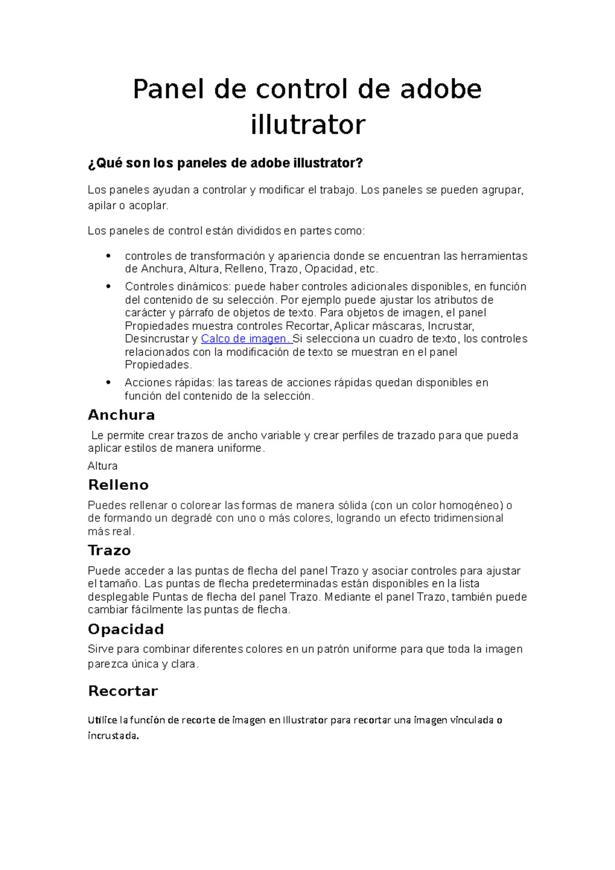 Panel de control de adobe illutrator - Panel de control de adobe ...