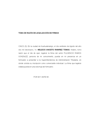 EJEMPLO TESTIMONIO ESPECIAL POR TRANSCRIPCIÓN - MODELO DE TESTIMONIO ...