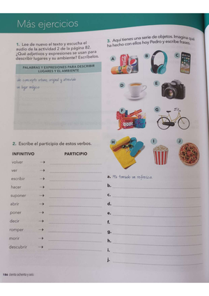 Unidad 7. Comes de todo - Exercícios - Espanhol - Studocu