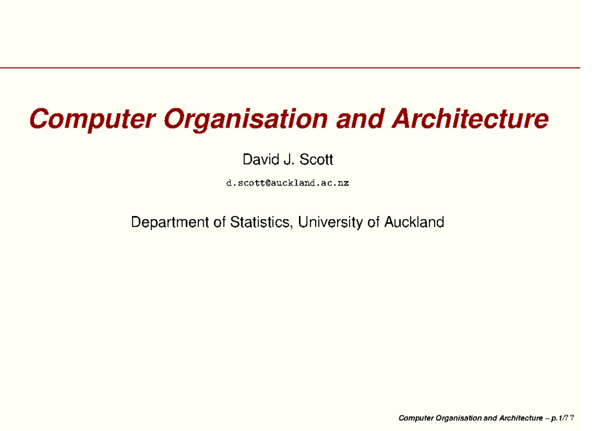 Computers - ... - Computer Organisation and Architecture David J. Scott ...