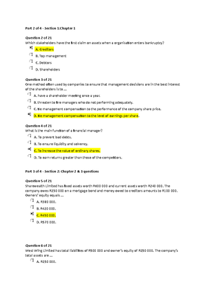Practice exam ECS2603 - 22:28 A UE il 48% UNISA universityof south ...