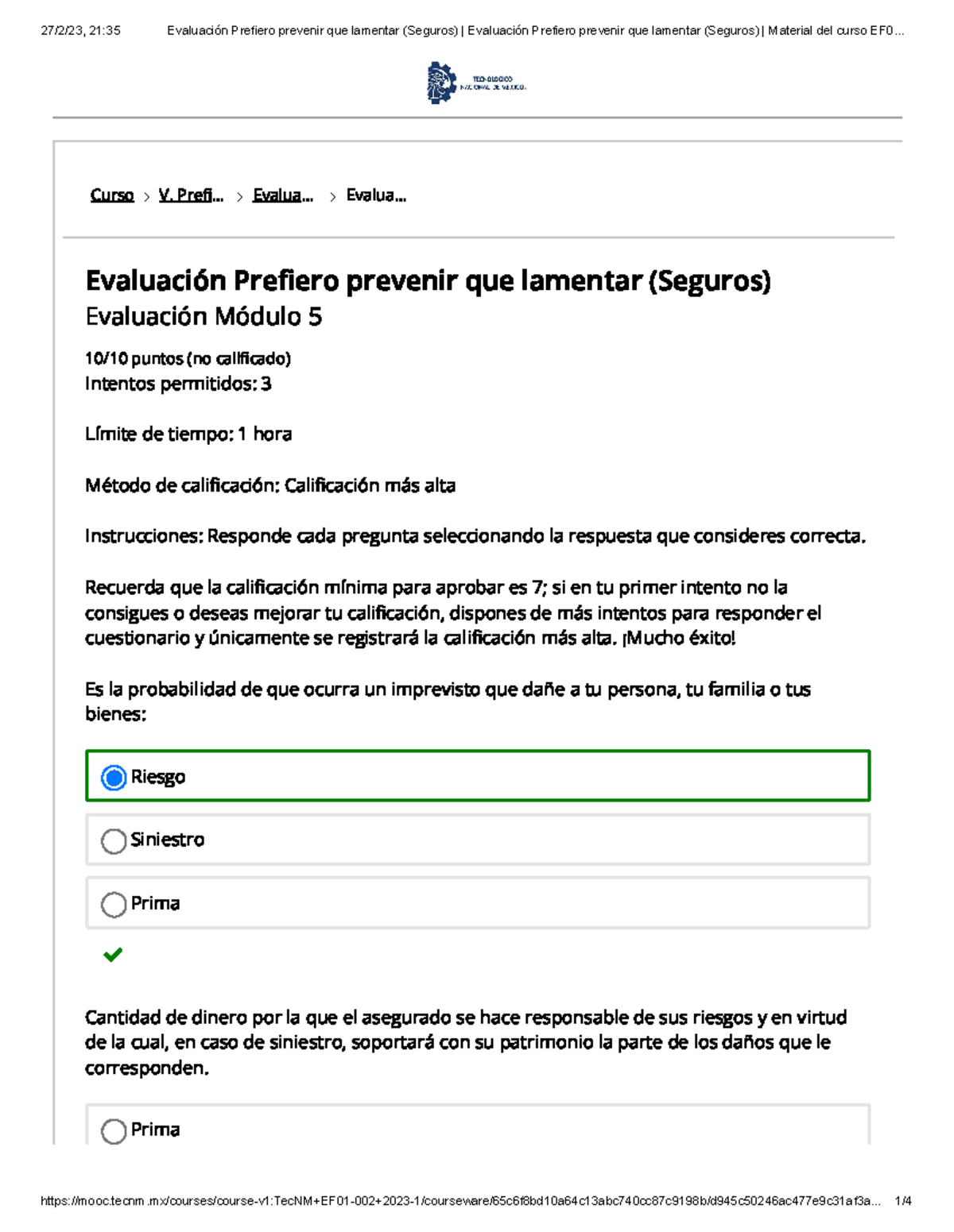 Evaluacion 5 - asdadsa - Curso V. Pre... Evalua... Evalua... Evaluación ...