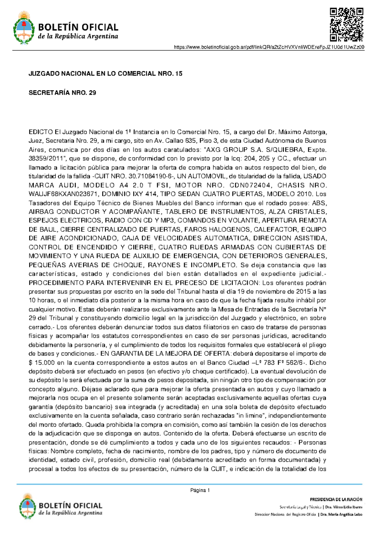 Ejemplo de edicto llamado a licitación pública.pdf MOD 4.1 concursos y ...