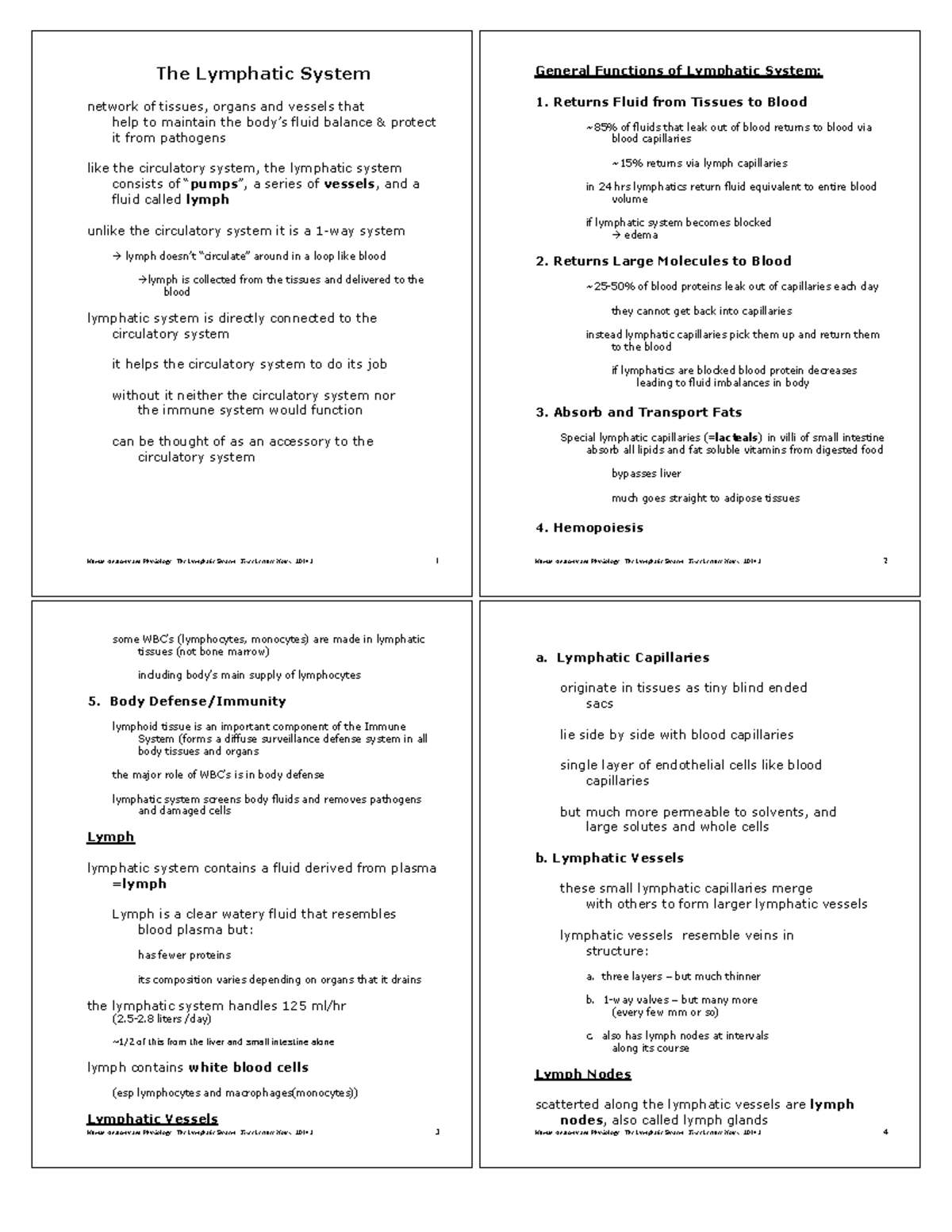 J.The Lymphatic System - Human Anatomy and Physiology : The Lymphatic ...