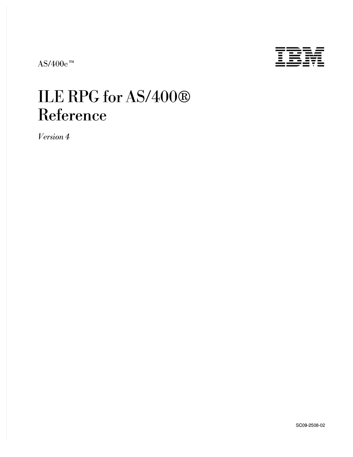 Pdf-ile-rpg-for-as400-reference compress - AS/400eAS/400e™™ ILE RPG for AS/400ILE RPG for - Studocu