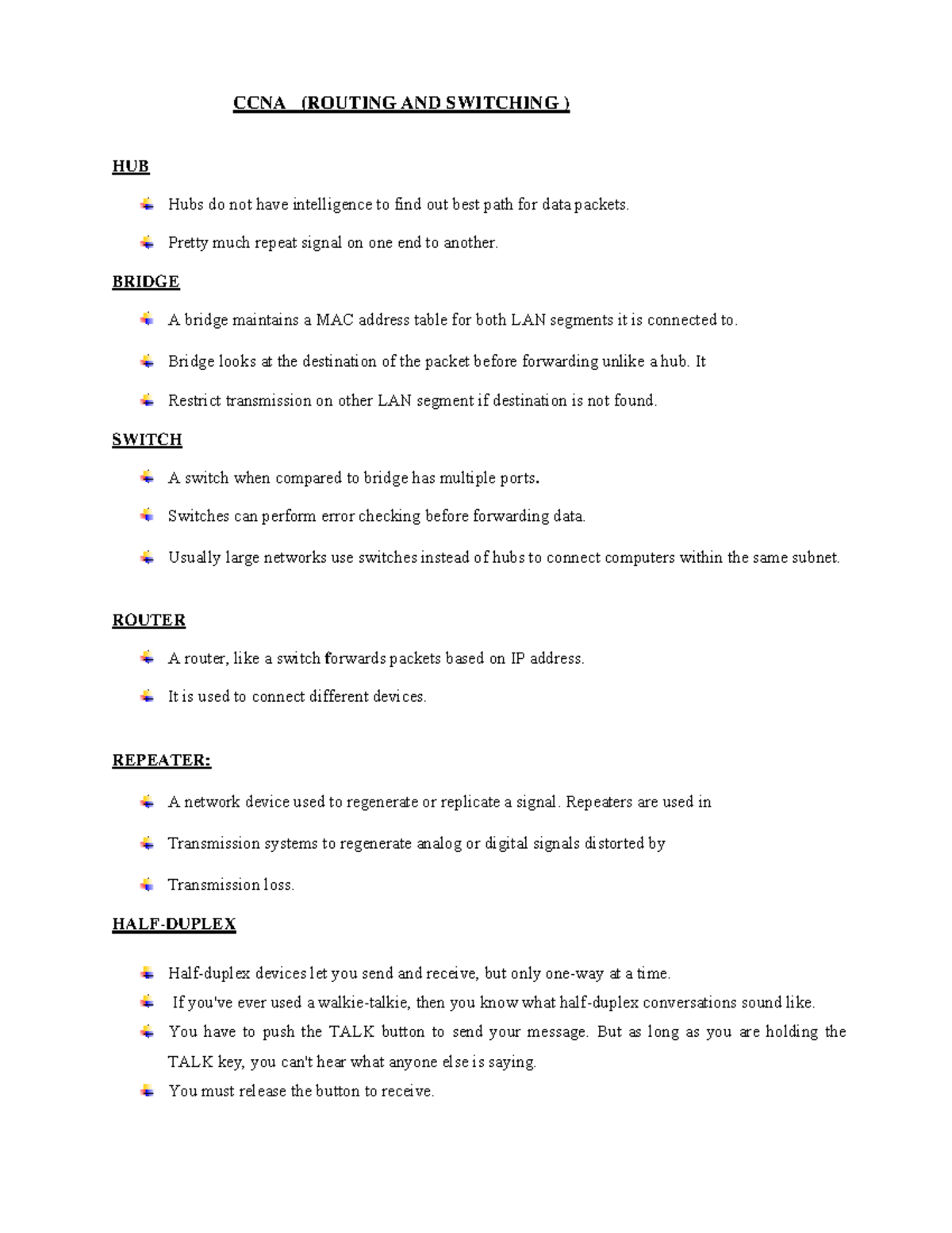 Ccna Routing And Switching 1 Ccna Routing And Switching Hub Hubs Do Not Have Intelligence 