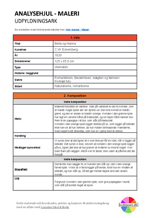 Billedanalyse af hip, hip, hurra - Billedanalyse af ”Hip, hip, hurra” Info: Maleriet ”Hip, hip ...