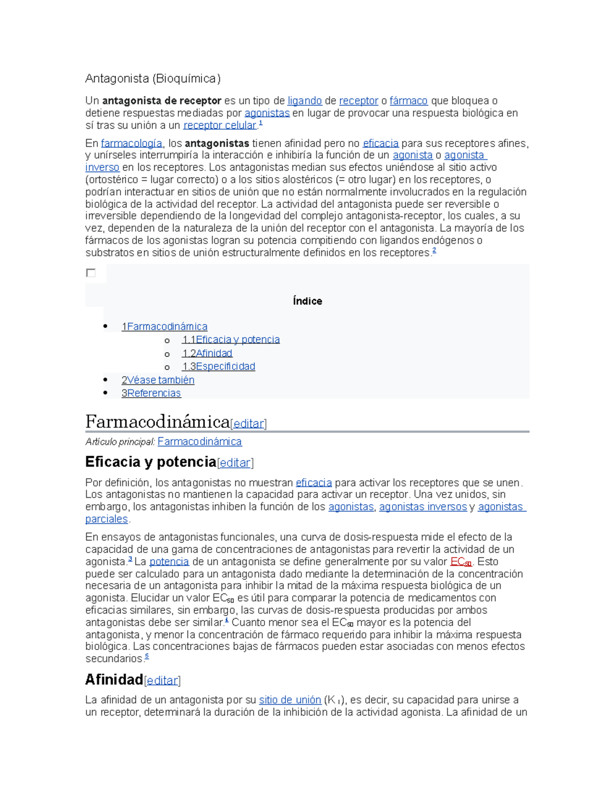 Antagonista ¿Qué es en farmacología? - Antagonista (Bioquímica) Un ...