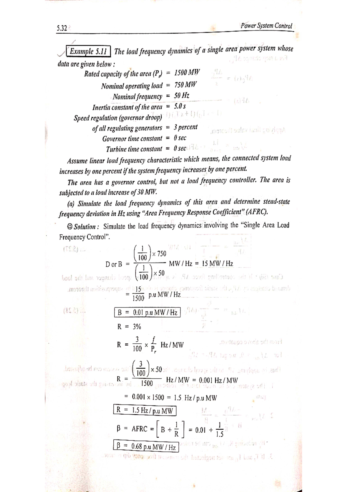 PSOC Problems Set 1 - ................................................... - Power System ...