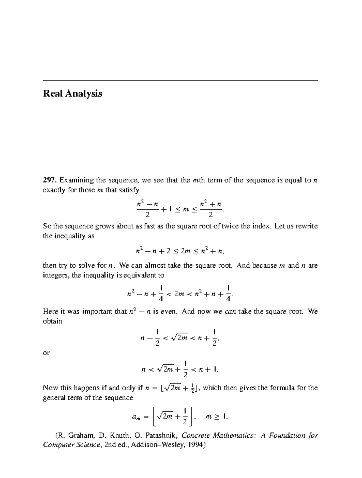 Solutions of Real analysis chapter of Olympiad mathematics - Examining ...