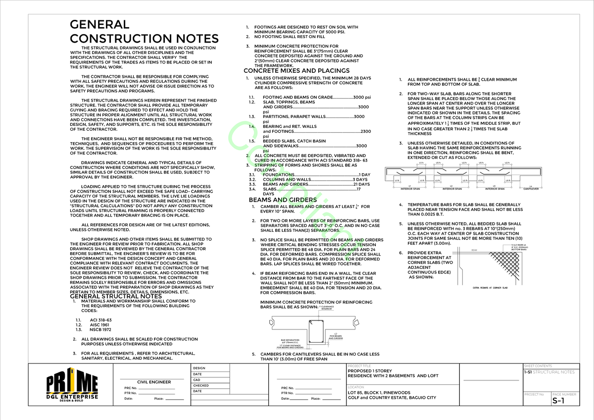 Bernadeth Structural - BUILDING TECH PLAN - PRC No. PTR No. Date: Place ...