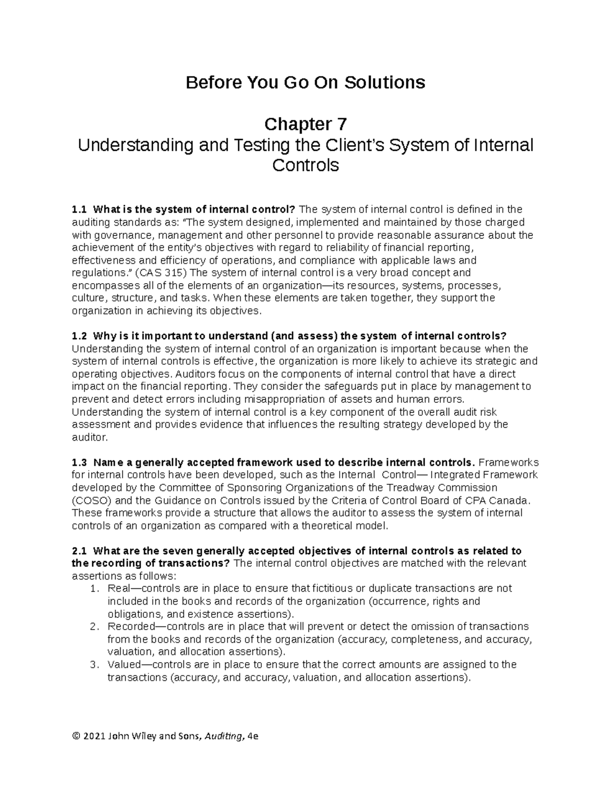 Horngren Cost8ce Ism Ch14 Before You Go On Solutions Chapter 7