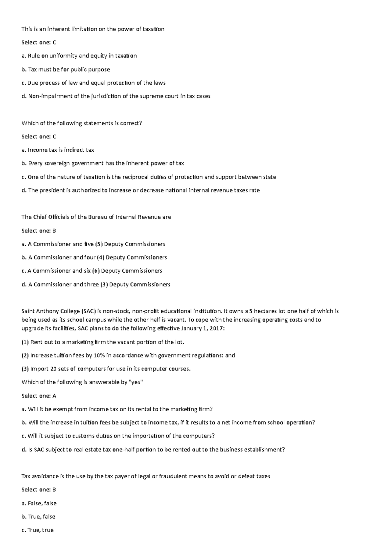 Phil Taxation 6202 - This is an inherent limitation on the power of ...