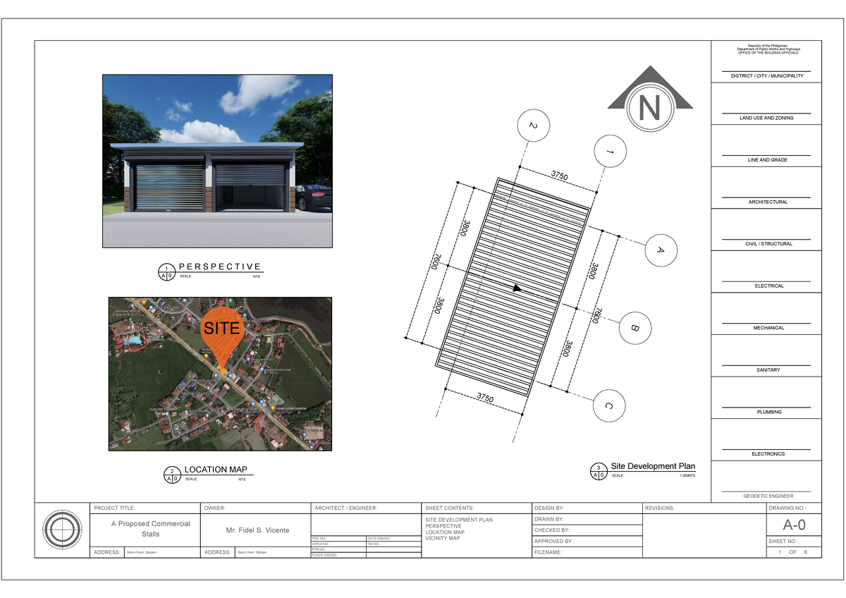 Architectural drawings - PROJECT TITLE: ADDRESS: OWNER: ADDRESS ...