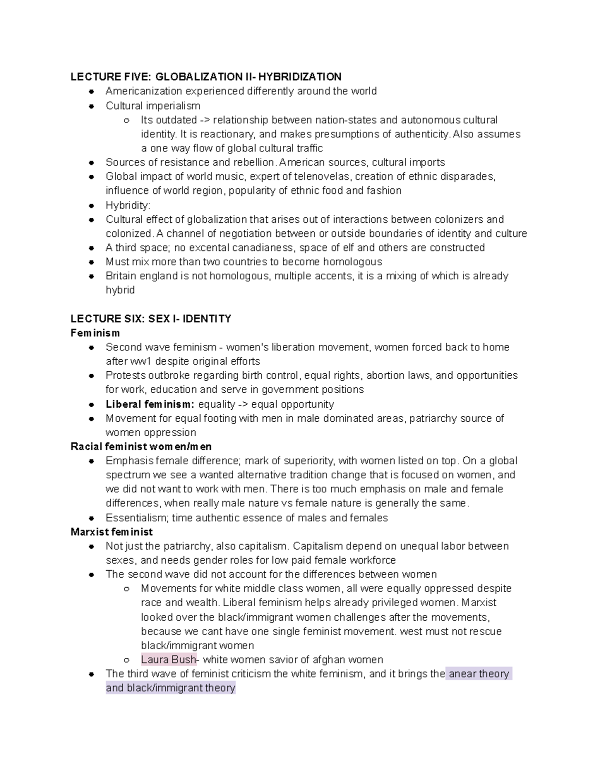 KS101 Lecture 5 and 6 - Class 5 and 6 - LECTURE FIVE: GLOBALIZATION II ...