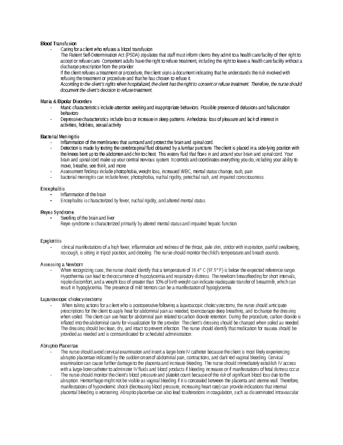 ATI comp Practice B worksheet - Blood Transfusion - Caring for a client ...