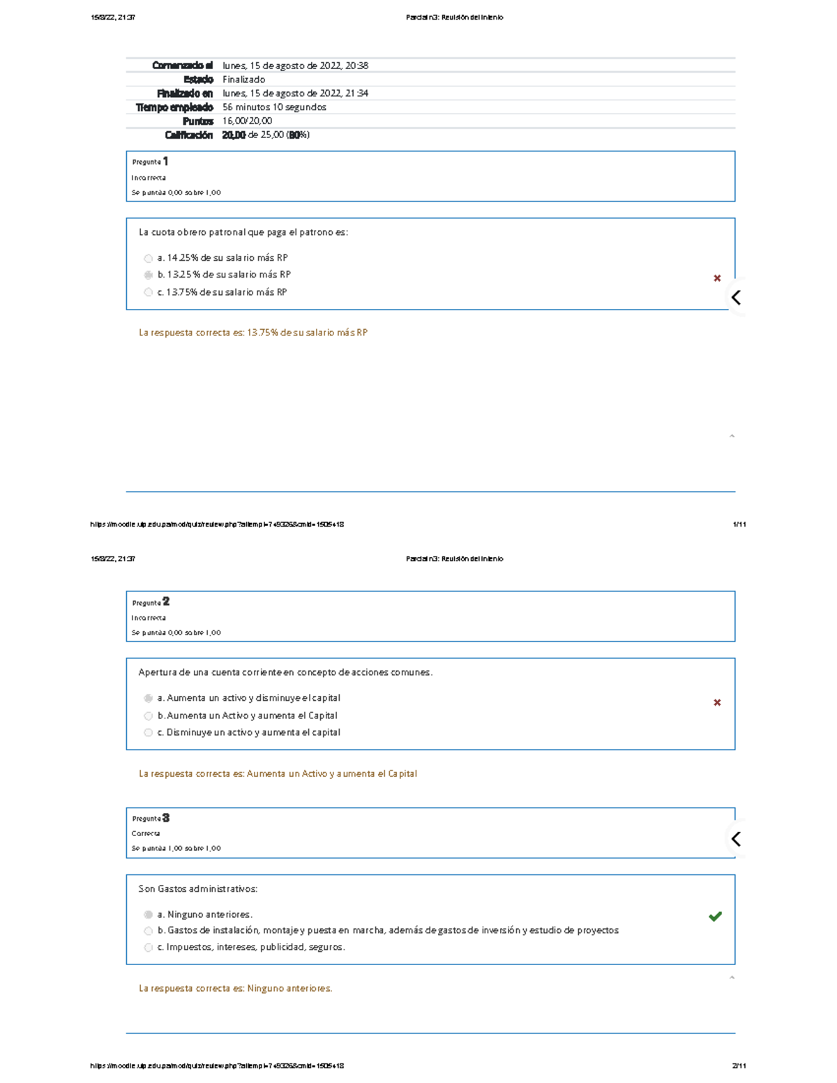 Parcial n3 Revisión del intento - moodle.uip.edu/mod/quiz/review.php?attempt=749326&cmid=1505418 ...
