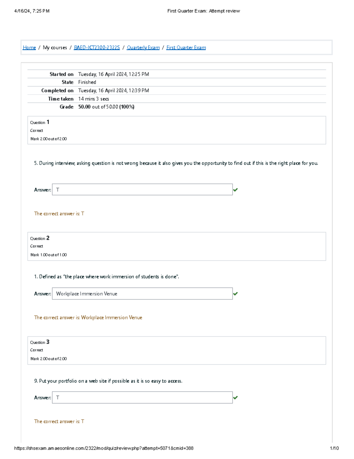 ICT-Work-Immersion - Summary Social Work ASWB Bachelors Exam Guide ...