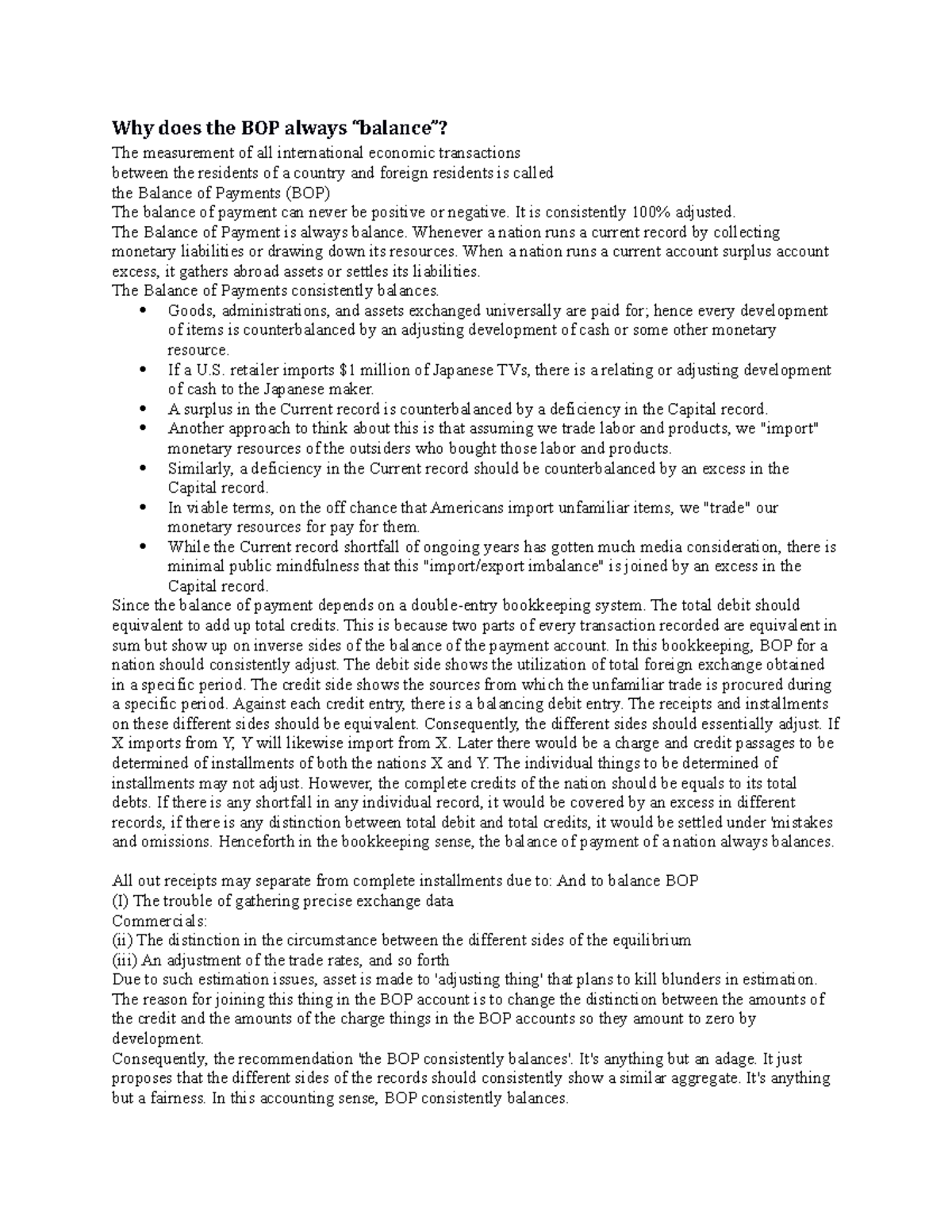 Why does the BOP always - Complete Answered - Why does the BOP always ...