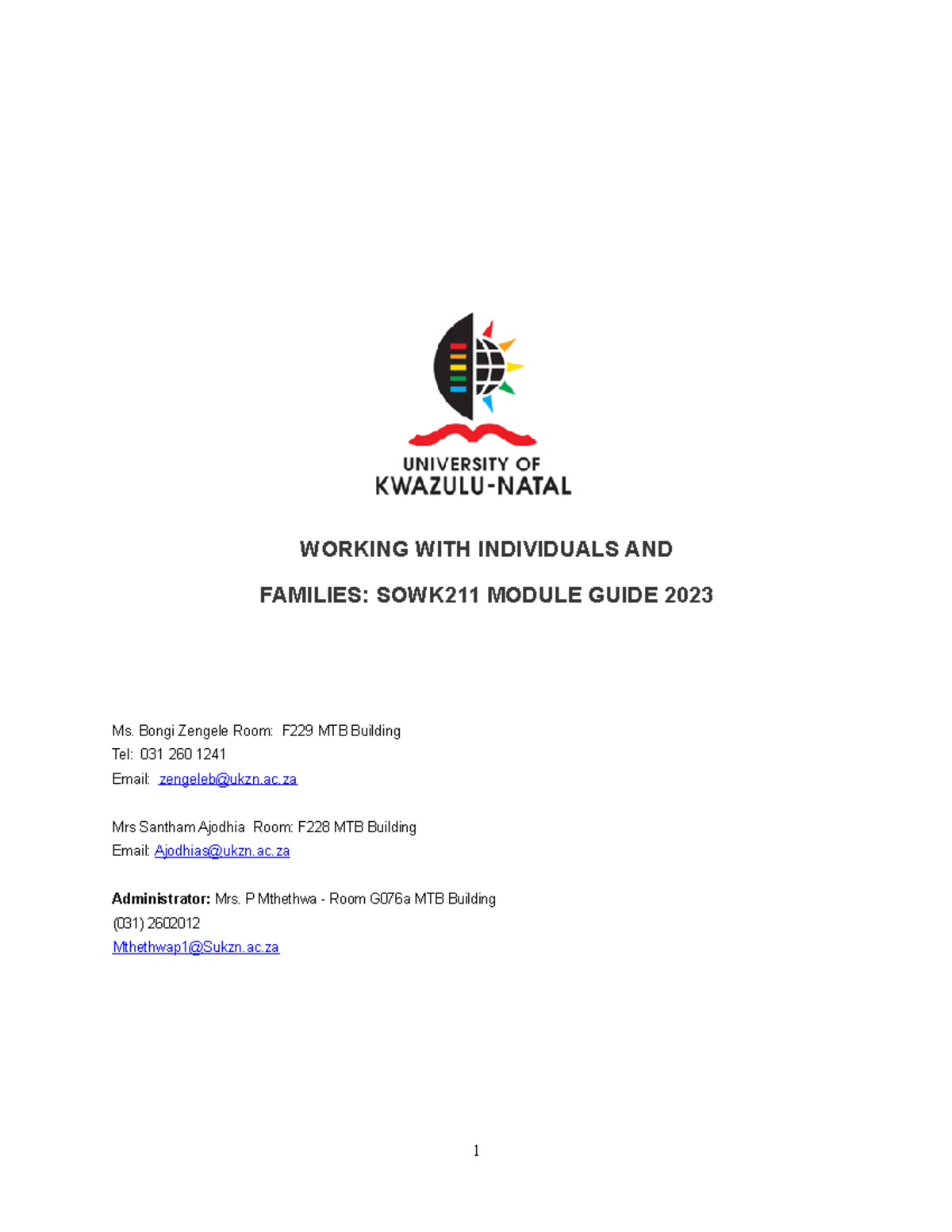 SOWK 211 Course Module - this work might useful to others - WORKING ...