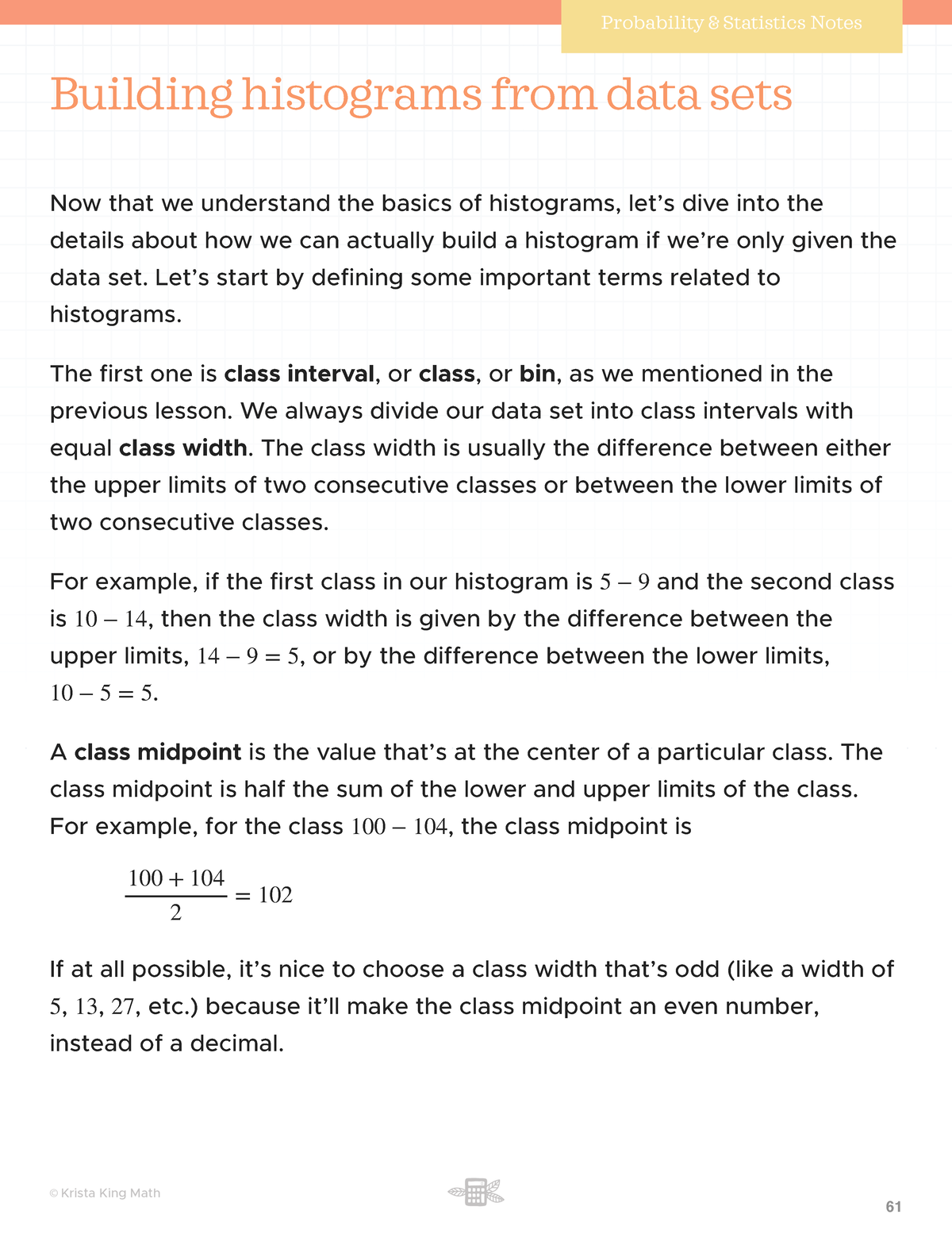 10 Building histograms from data sets - Let’s start by defining some ...