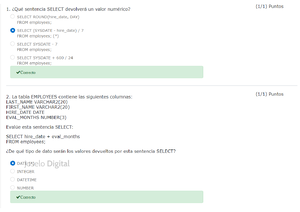 DP Database Programming with SQL - Prueba DP Section 15 Prueba - 1. de ...