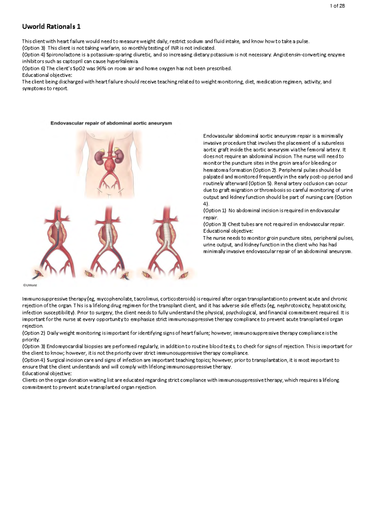 Uworld Nclex Uworld Rationals 1 2022 A Exam Guide P - Uworld Rationals ...