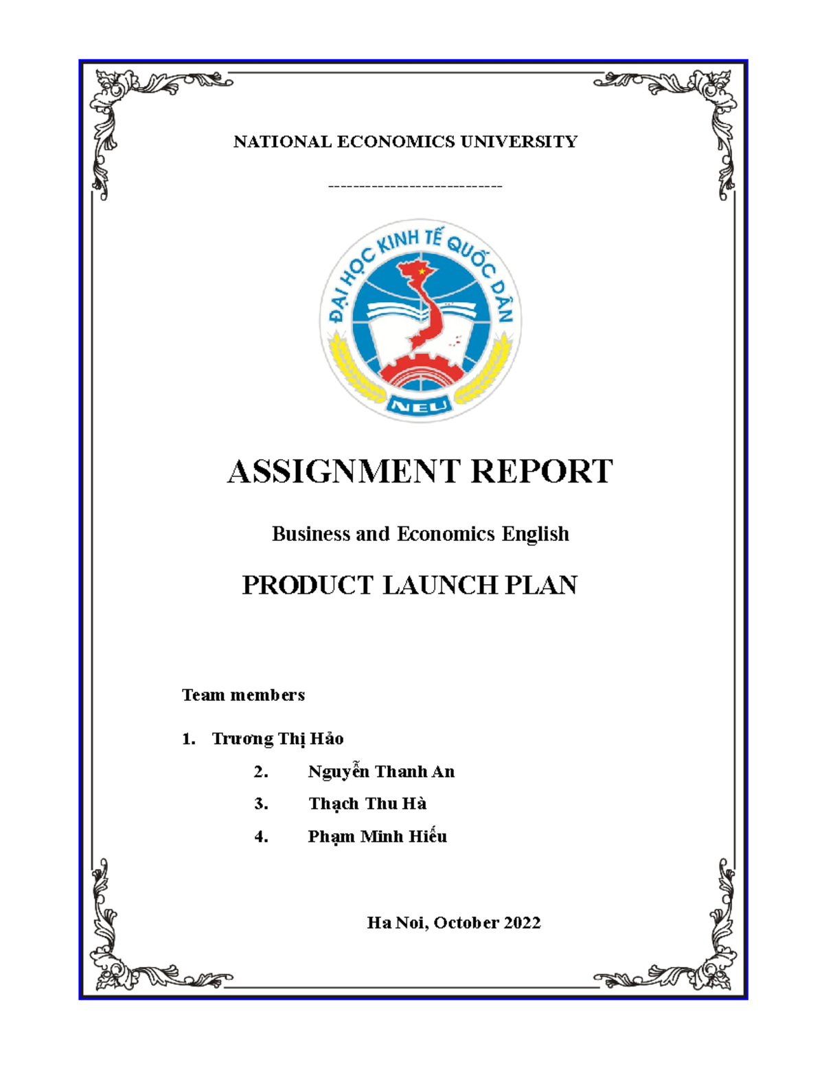 Midterm report - The Wanderer - NATIONAL ECONOMICS UNIVERSITY ...