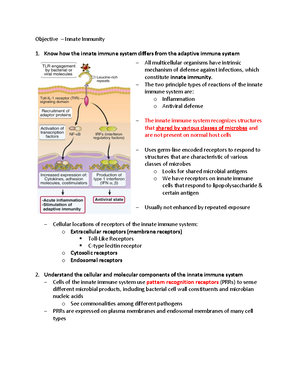 Immuno block 2 Juicer - lecture noteslecture notes - Readiness ...