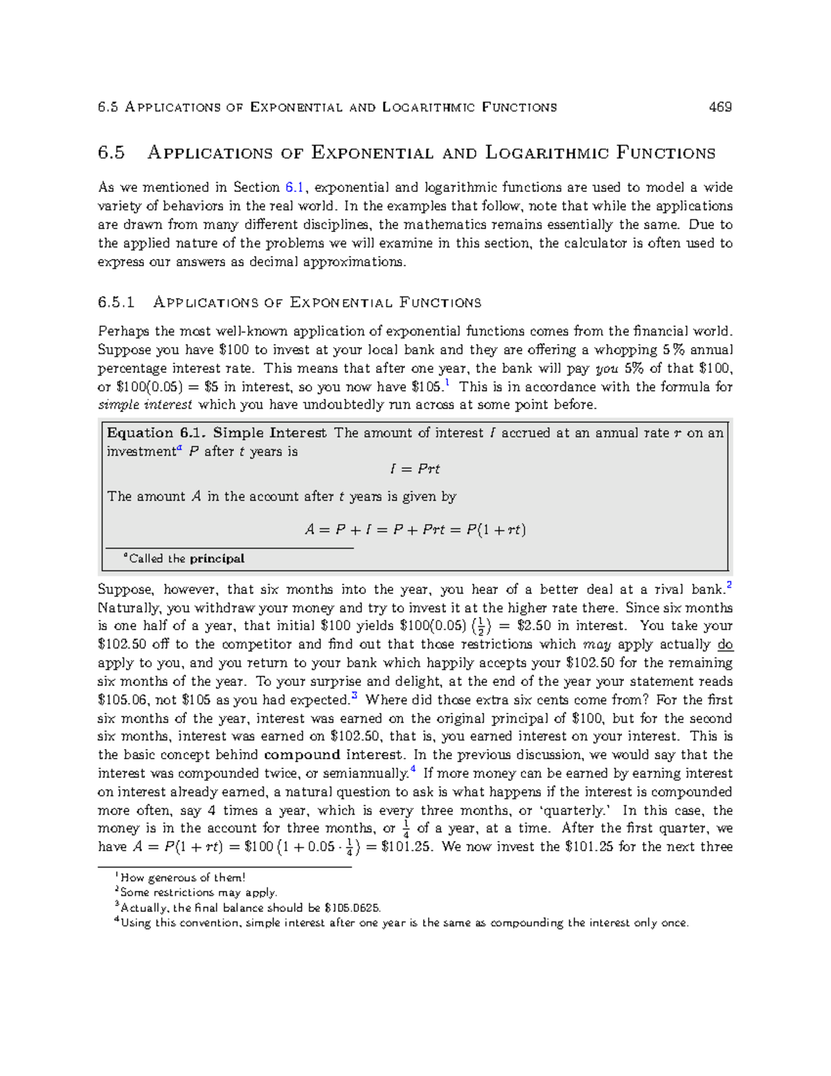 S&Z 6 - Notes - 6 Applications of Exponential and Logarithmic Functions ...