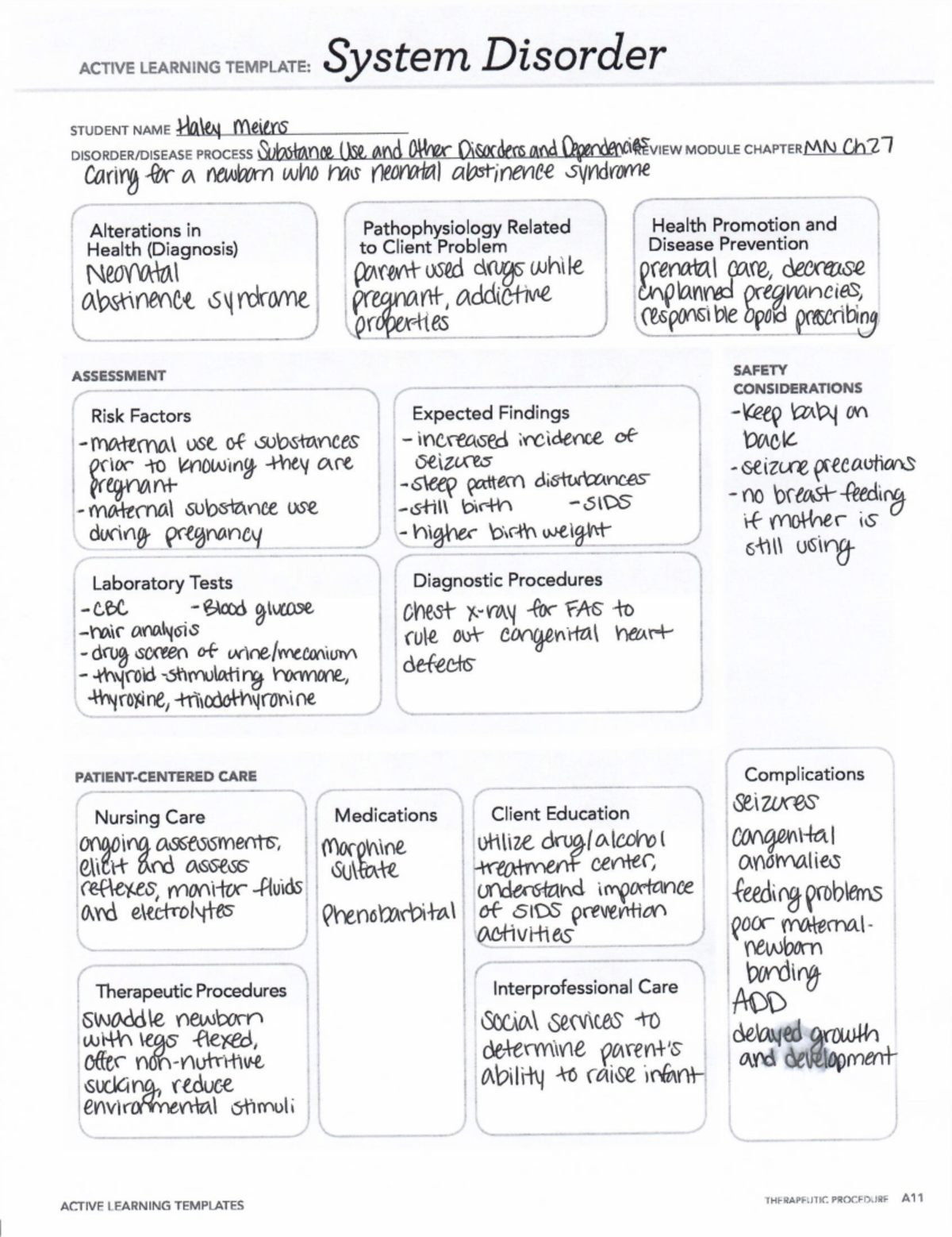 Neonatal Abstinence Syndrome - ACTIVE LEARNING TEMPLATE: System ...