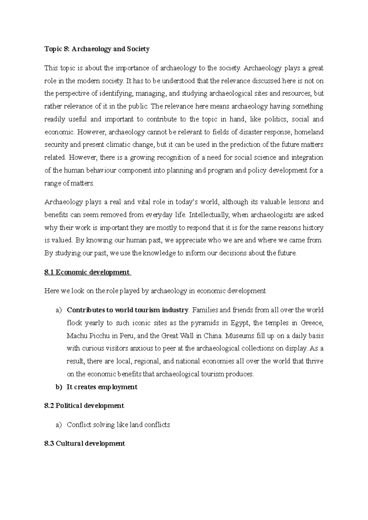 Topic 8 AY 304 - Module 8 by madame Penina course instructor - Topic 8 ...