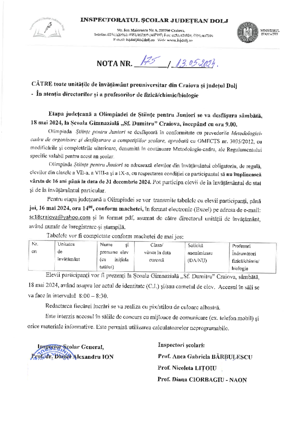 Nota ISJ 175 din 13 - Summary gramatica romana - Studocu