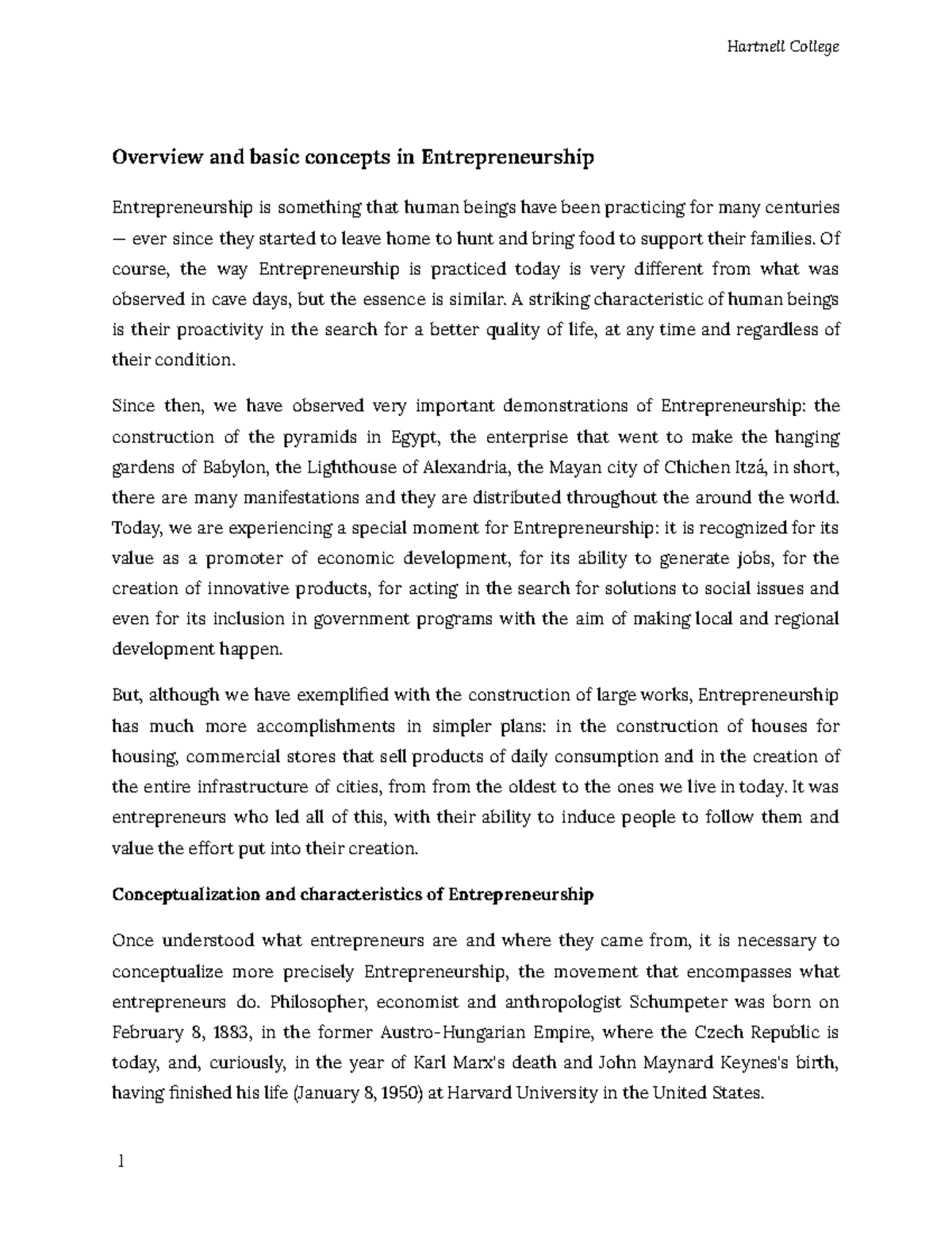 Overview of entrepreneurship. - Overview and basic concepts in ...