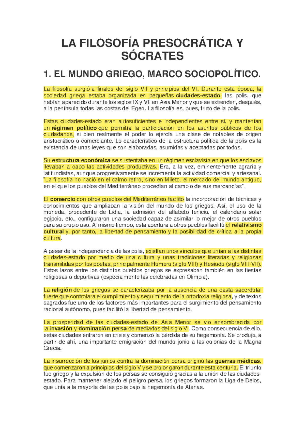 LA Filosofía Presocrática Y Sócrates - LA FILOSOFÍA PRESOCRÁTICA Y ...